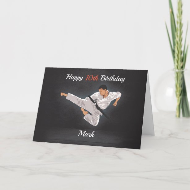 Karate Birthday Cards | Zazzle UK