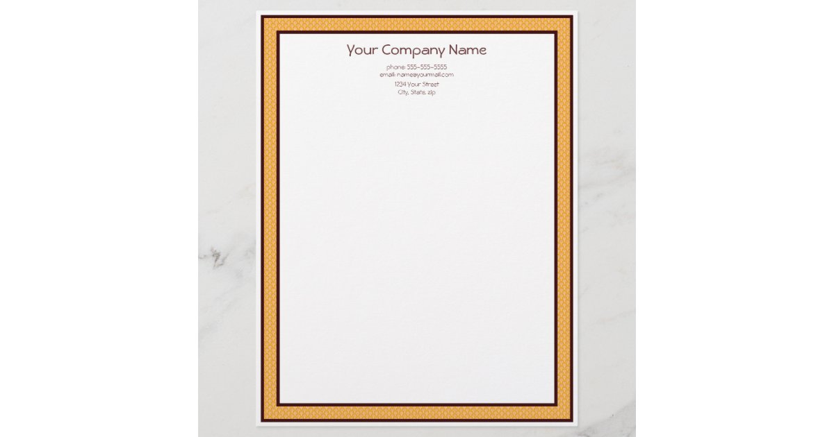 Personalised Letterhead | Zazzle