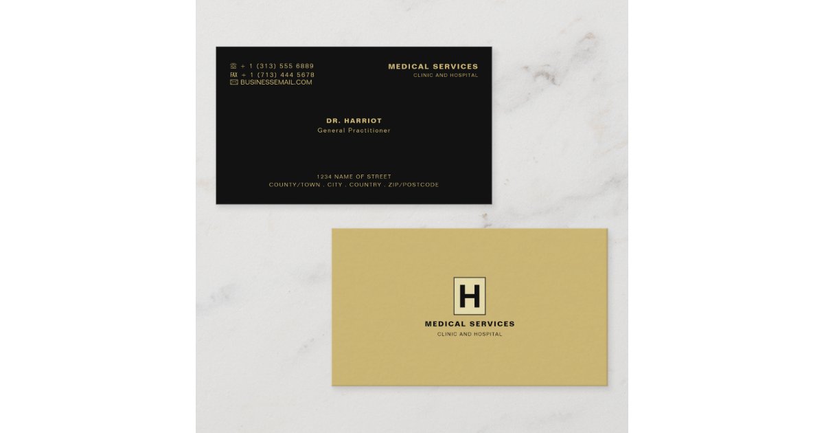 Personalised Logo, General practitioner, Nurse Business Card | Zazzle