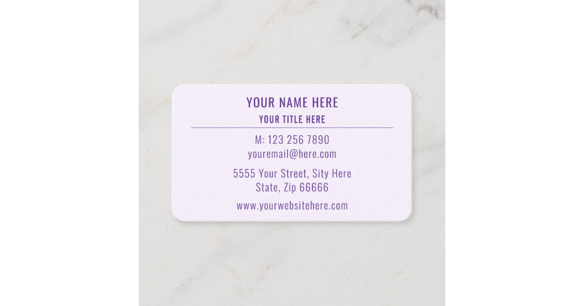 Personalised Logo Name Info Business Card | Zazzle