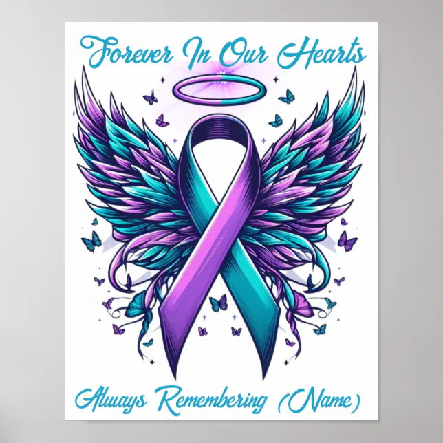 Personalised Loving Memory Suicide Loss Awareness Poster | Zazzle
