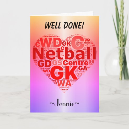 Netball Cards | Zazzle UK