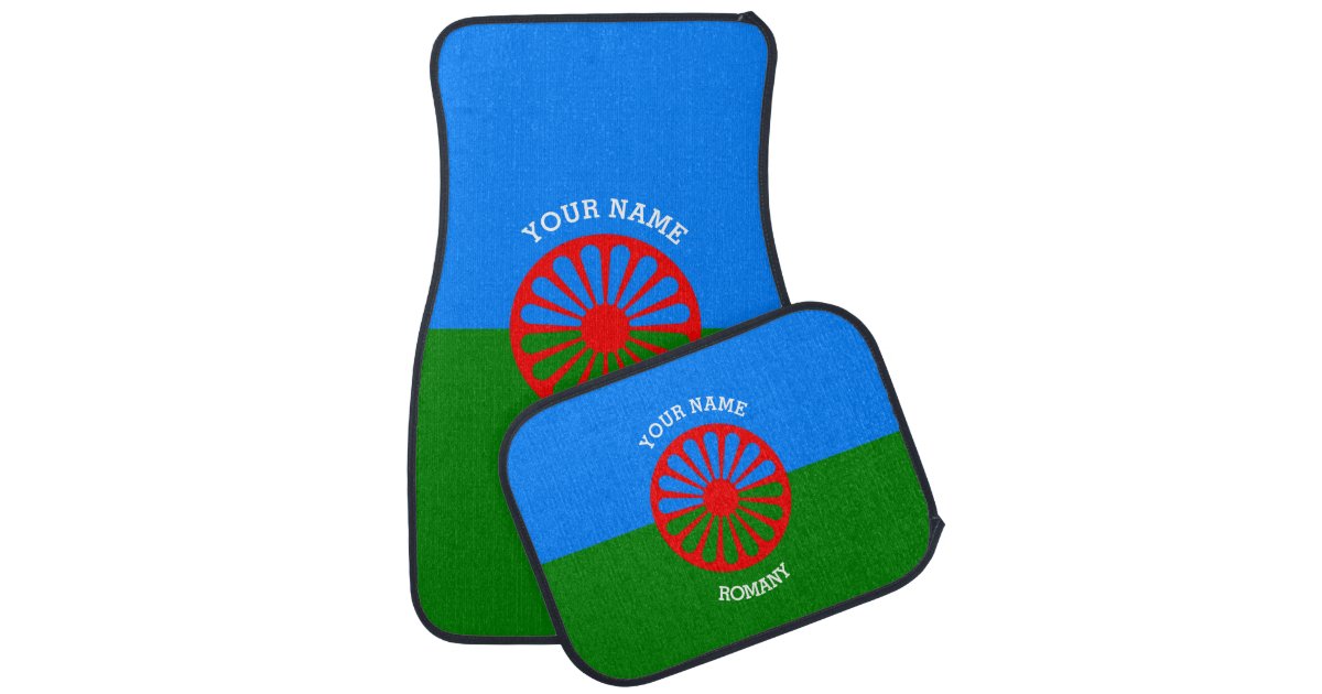 Personalised Official Romany gypsy travellers flag Car Mat | Zazzle