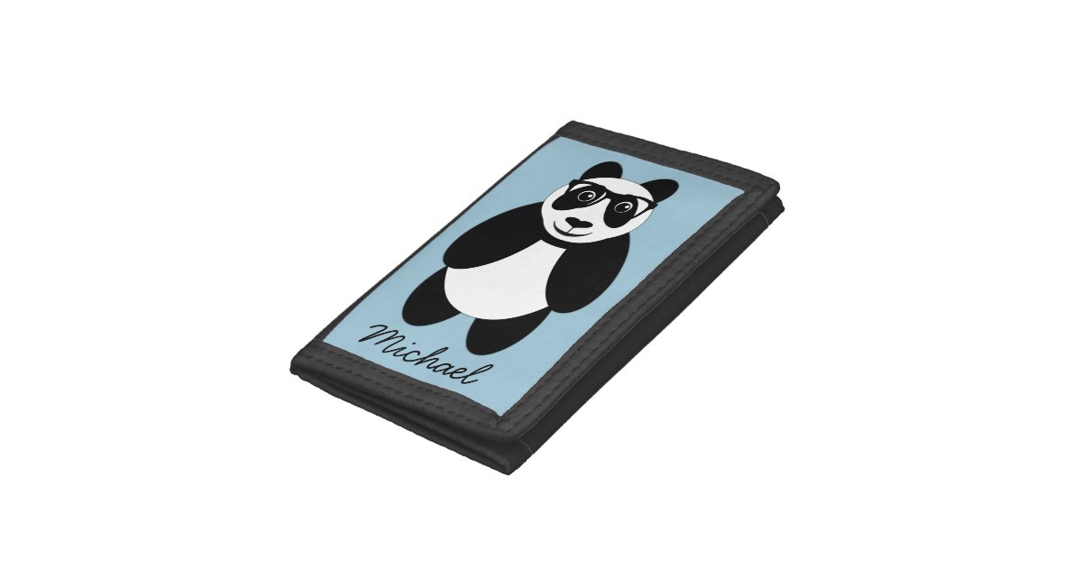 Personalised Panda Trifold Wallet | Zazzle
