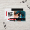 Personalised Photo & QR Code, Youtube - Vlogger Business Card | Zazzle