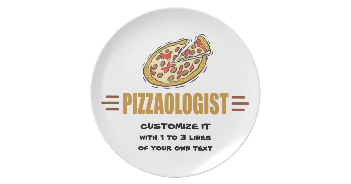 Personalised Pizza Plate | Zazzle