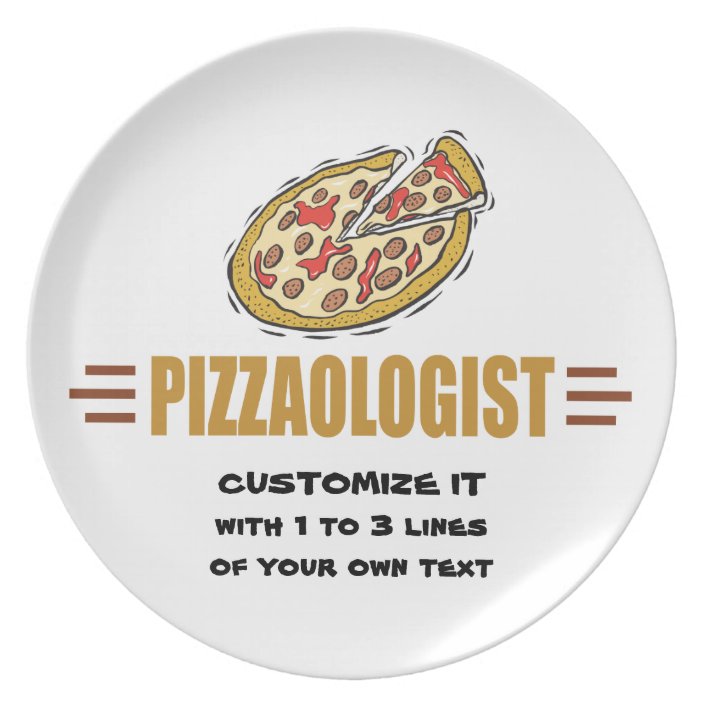 Personalised Pizza Plate | Zazzle.co.uk