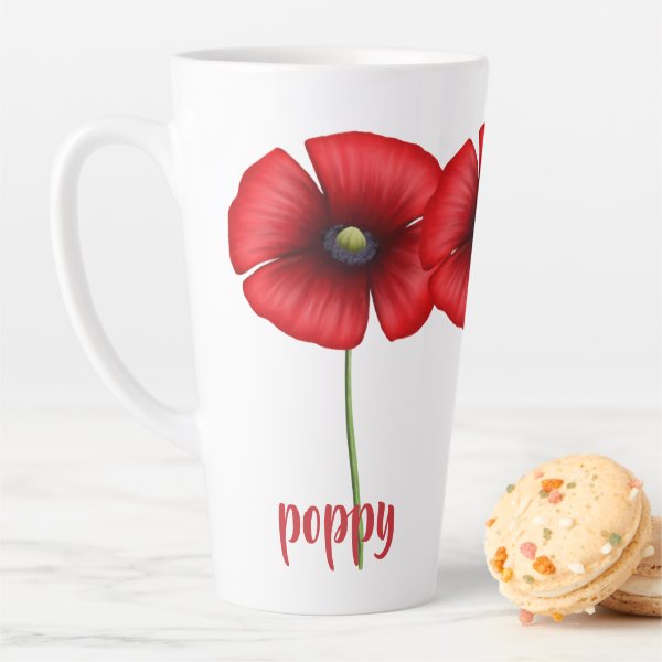 Poppy Coffee & Travel Mugs | Zazzle UK