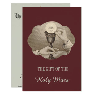 Catholic Mass Cards & Invitations | Zazzle.co.uk