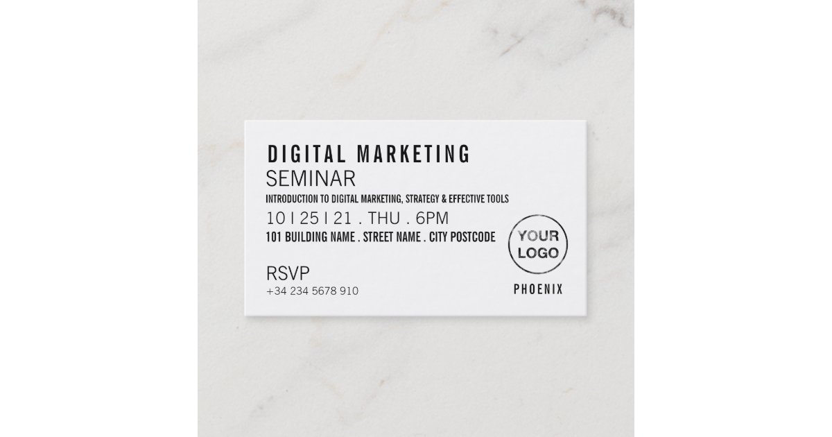Personalised Seminar/Conference Ticket Invitation | Zazzle