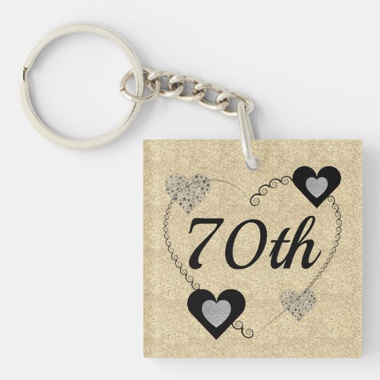 Personalised special birthday key ring 70th | Zazzle.co.uk