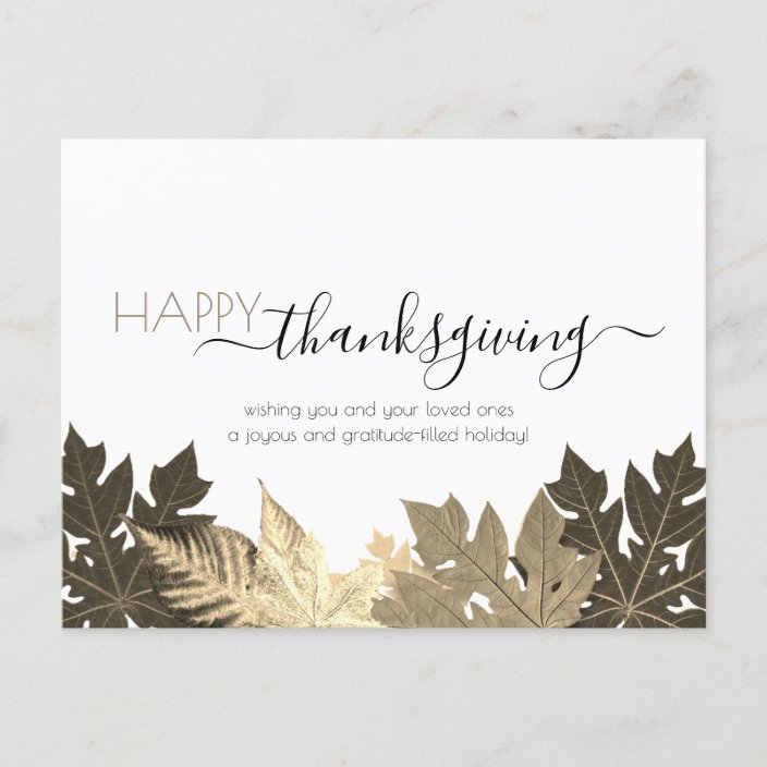 Personalised Thanksgiving Message Employees Postcard | Zazzle.co.uk