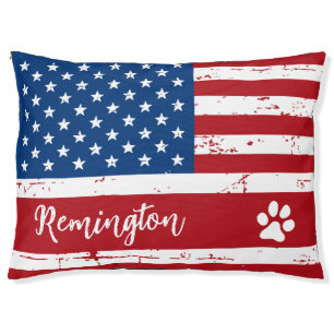 American flag dog bed store