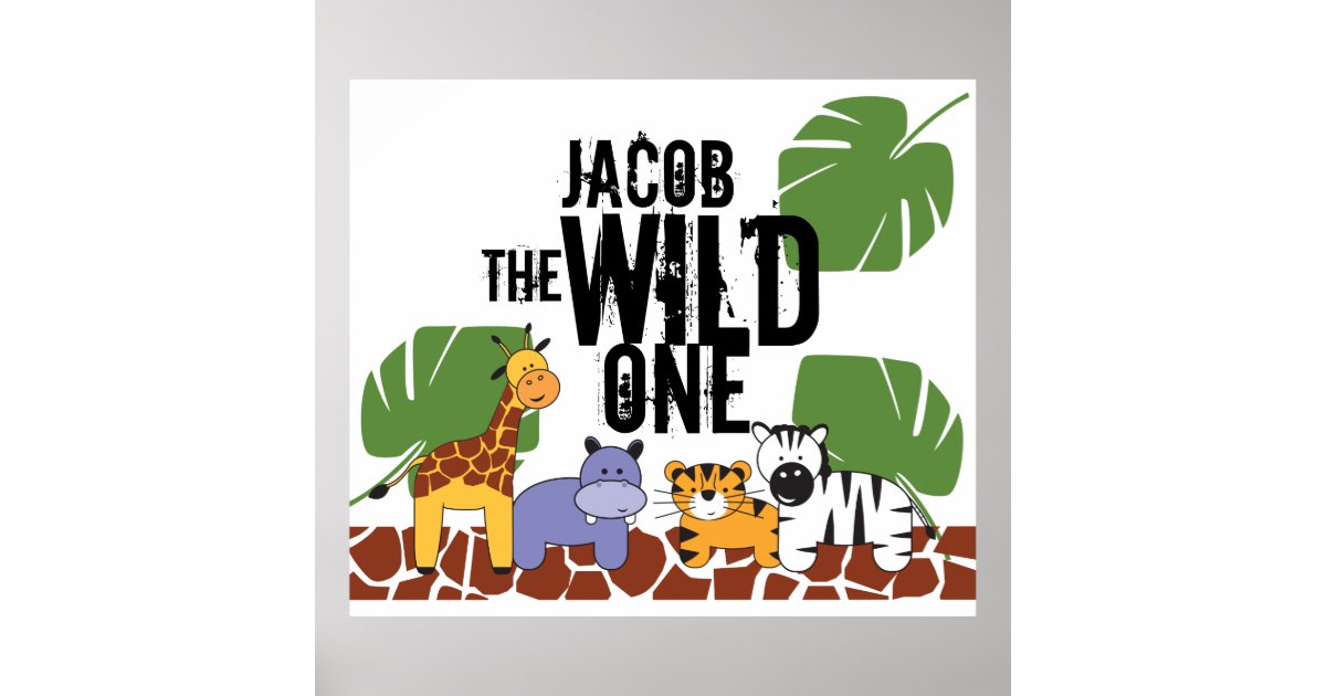 Personalised Wild One Poster | Zazzle