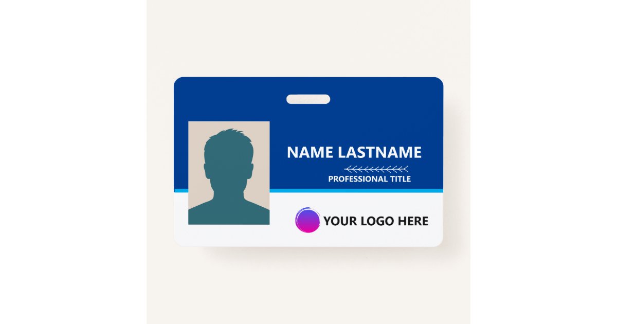 Personalized Employee ID Card - Photo, Barcode, ID Badge | Zazzle