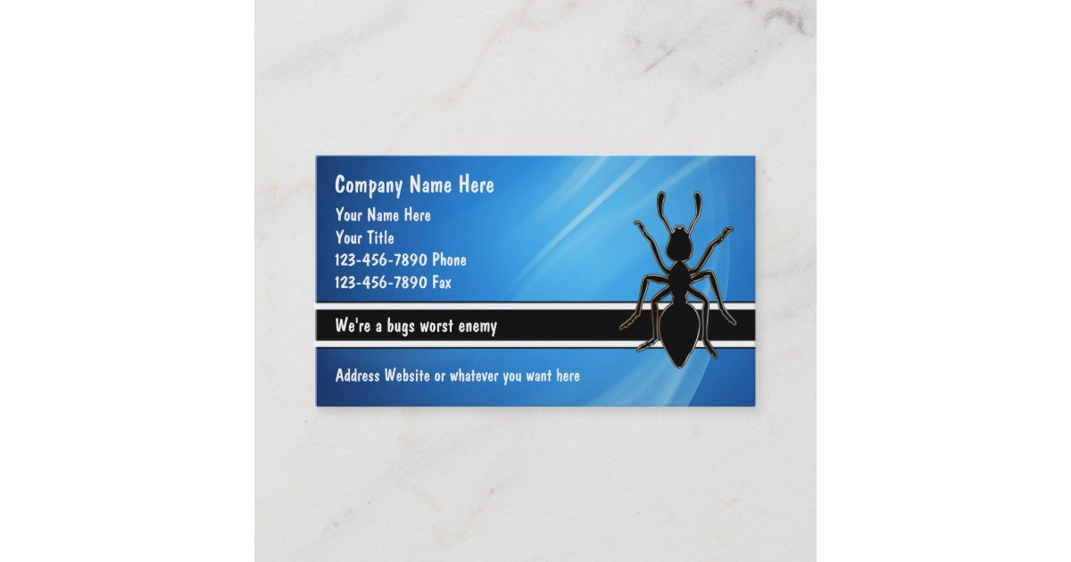 Pest Control Business Cards | Zazzle