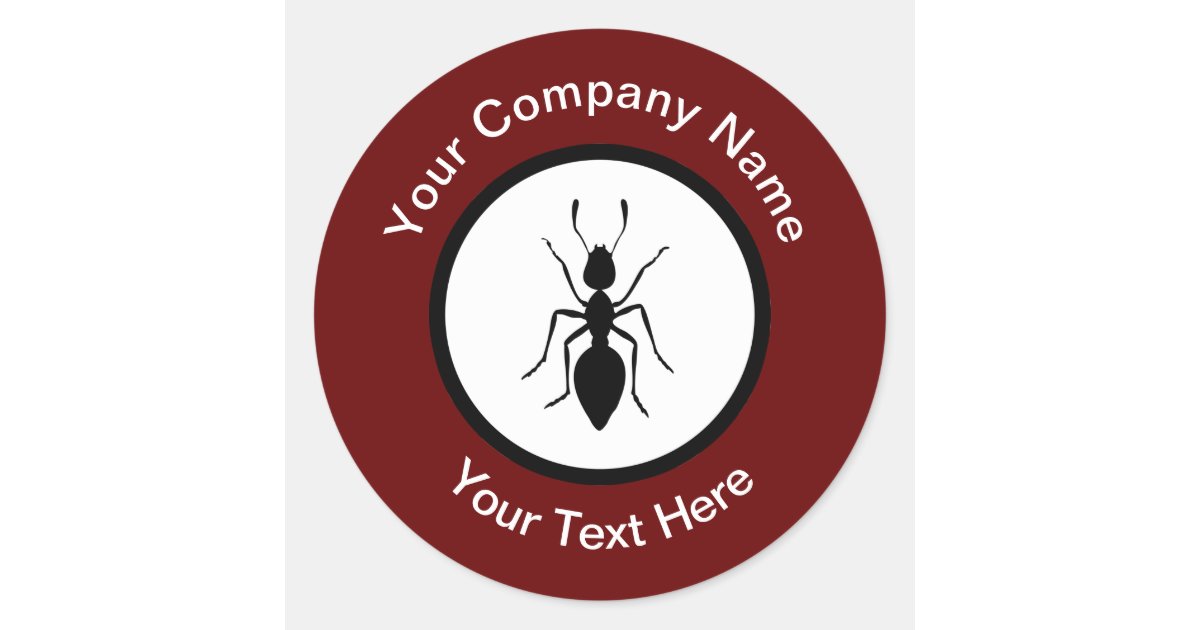 Pest Control Exterminator Theme Business Stickers | Zazzle