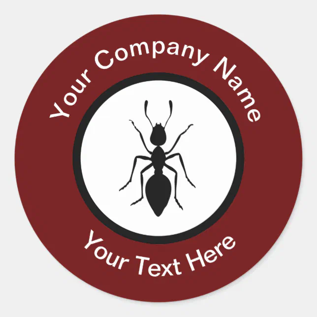 Pest Control Exterminator Theme Business Stickers | Zazzle