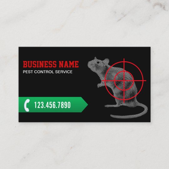 Pest Control Professional Exterminator Business Card | Zazzle.co.uk