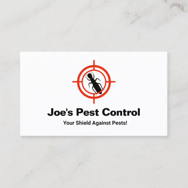 Pest Termite Control / Insect Terminator Business Card | Zazzle