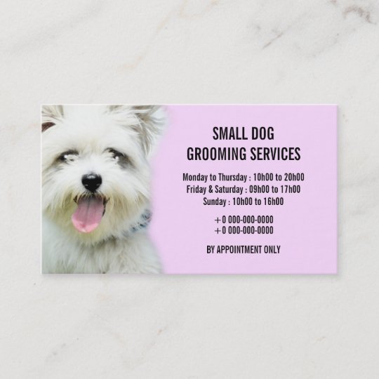 Pet parlour dog grooming | Personalise Business Card | Zazzle.co.uk Pet parlour dog grooming | Personalise Business Card | Zazzle.co.uk