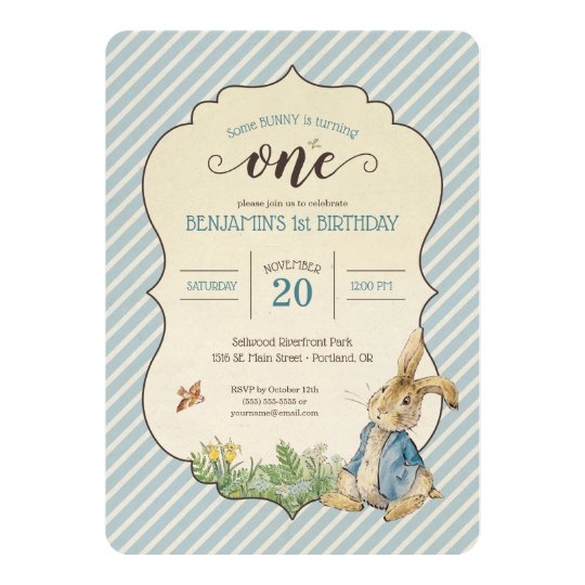 Peter Rabbit | Baby's First Birthday Invitation | Zazzle.co.uk