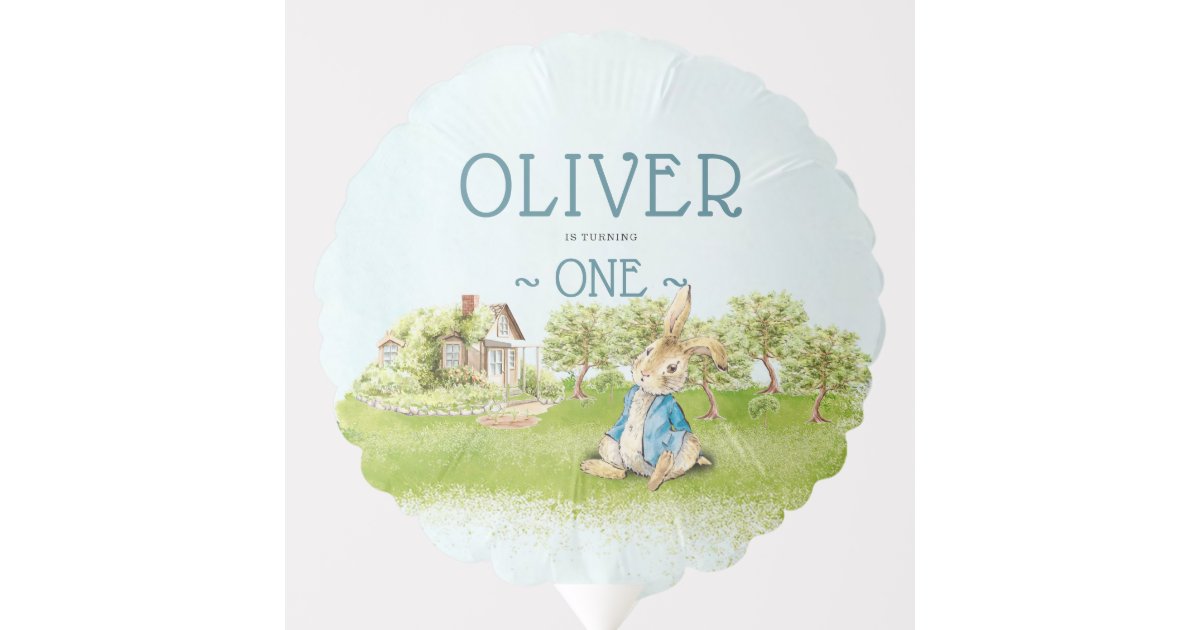 Peter Rabbit One Year Old Birthday Balloon | Zazzle