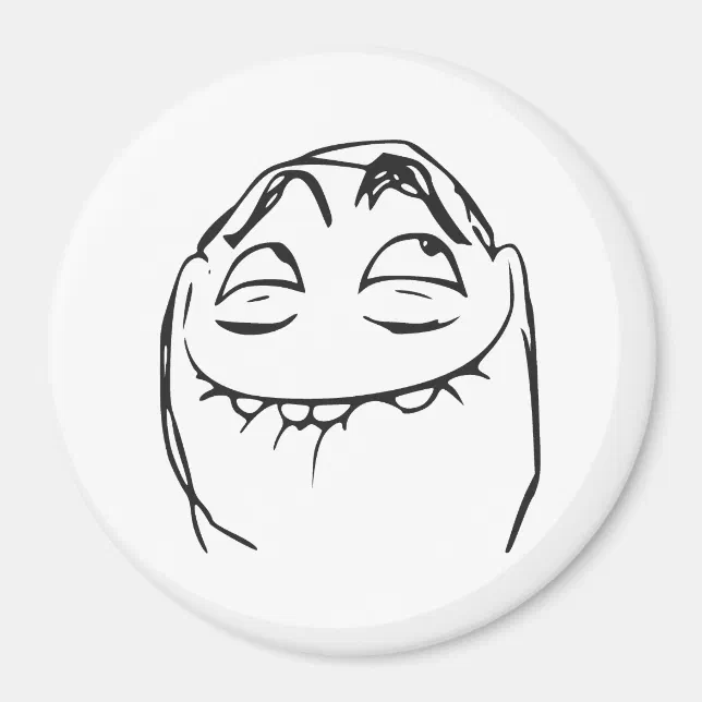 PFFTCH Laughing Rage Face Comic Meme Magnet | Zazzle