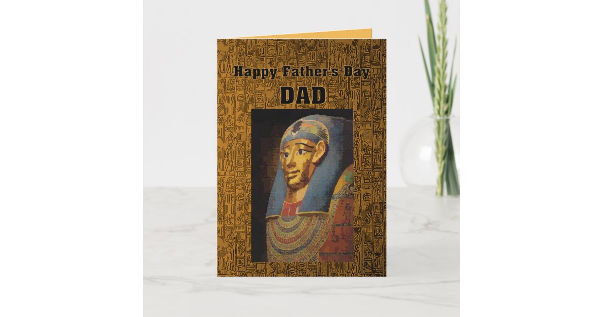 Pharaoh Dad Happy Father's Day Humour Card | Zazzle