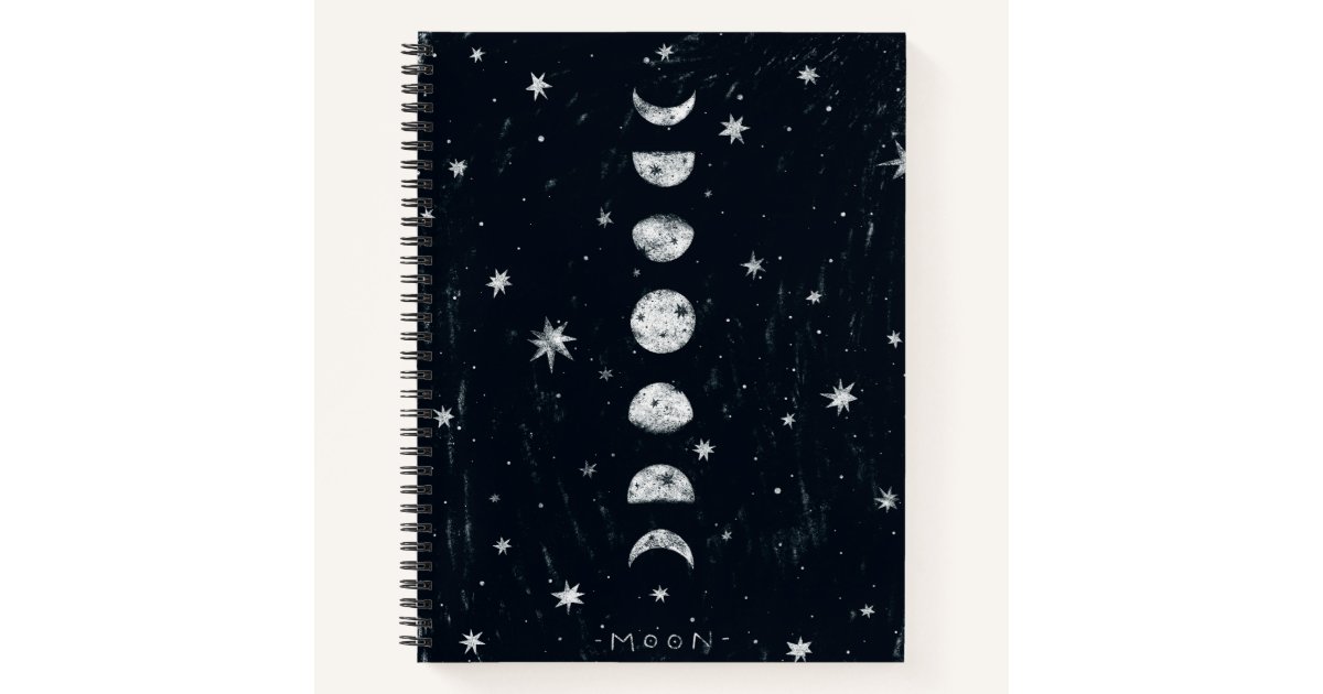 Phases of the moon notebook | Zazzle