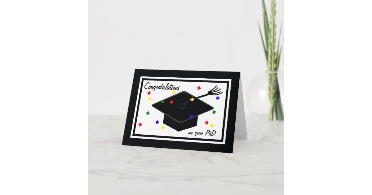 PhD Graduation Card | Zazzle