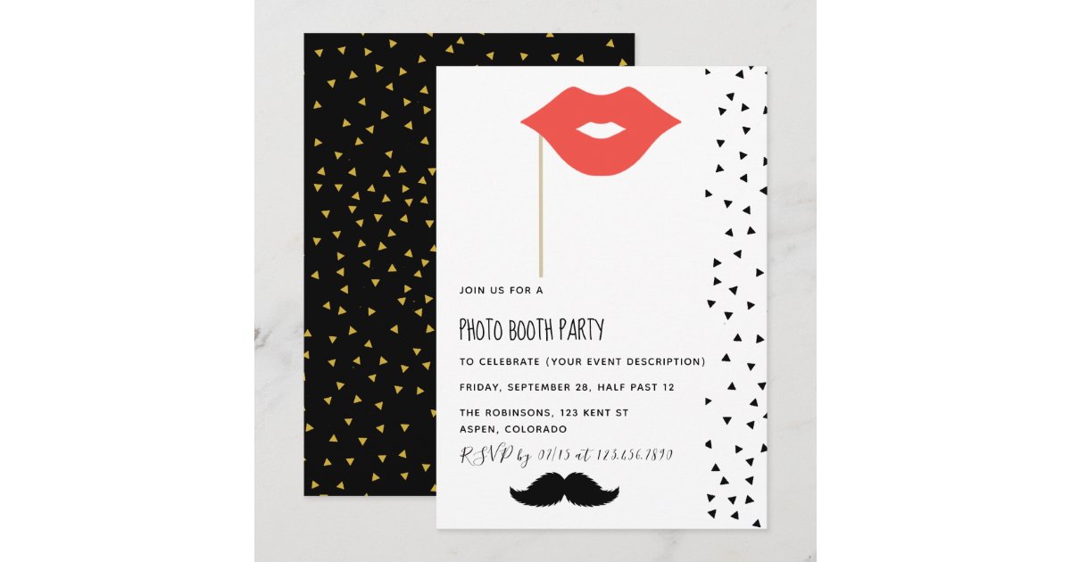 Photo Booth Party Invitation | Zazzle