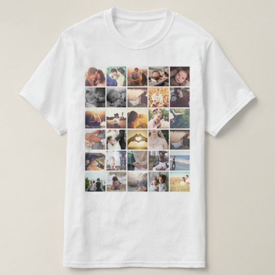 Photo collage T-Shirt | Zazzle.co.uk