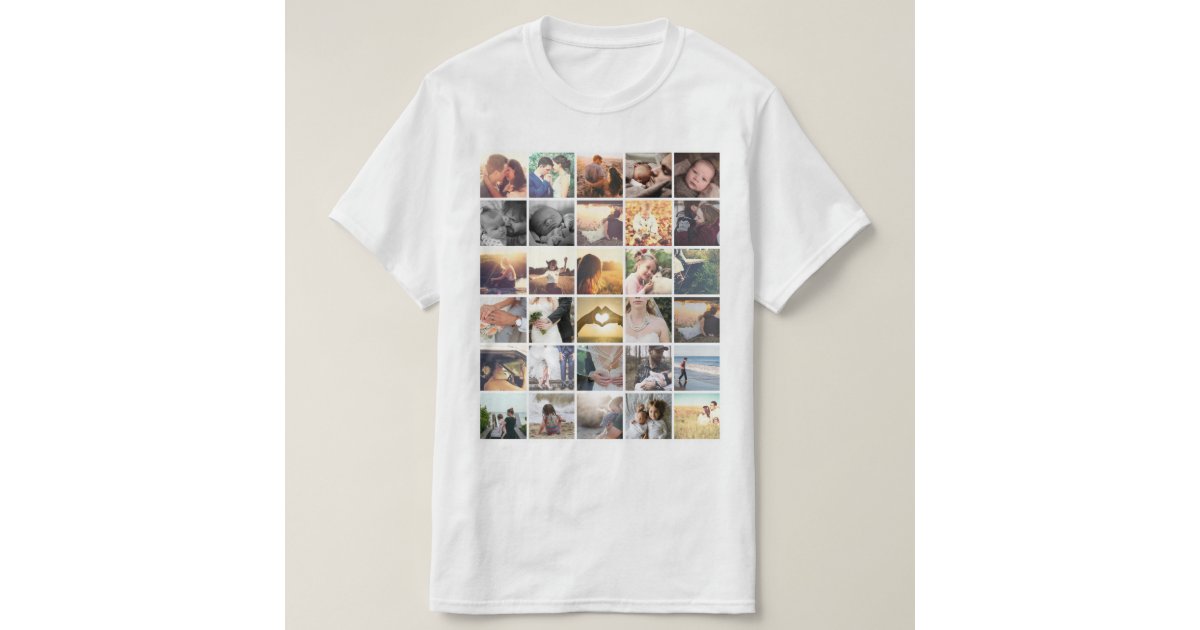 Photo collage T-Shirt | Zazzle