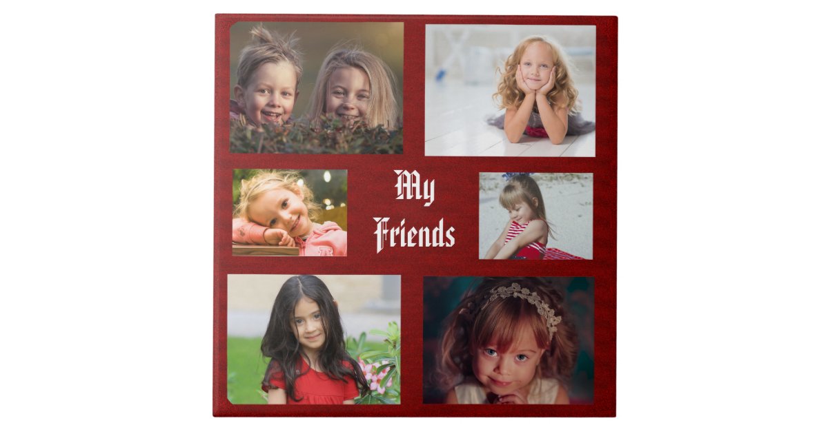 PHOTO COLLAGE TILE | Zazzle