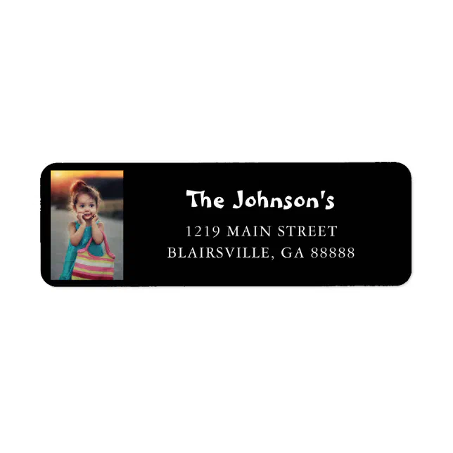 Photo Custom Shipping Address Label | Zazzle