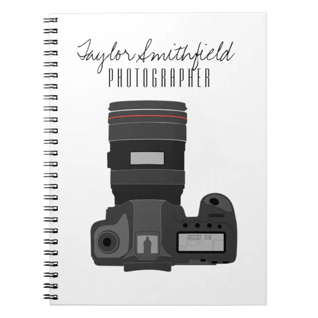 Photography DSLR Notebook | Zazzle