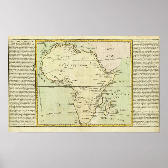 Physical map of Africa Poster | Zazzle