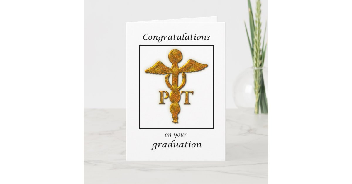 Physical Therapy Graduation Congratulations Card | Zazzle.co.uk