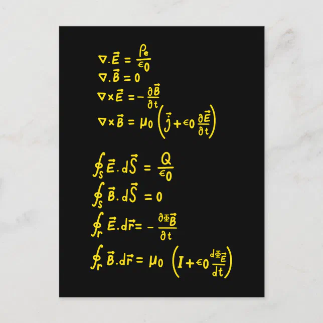 Physics Formula Square Sticker Invitation Postcard | Zazzle