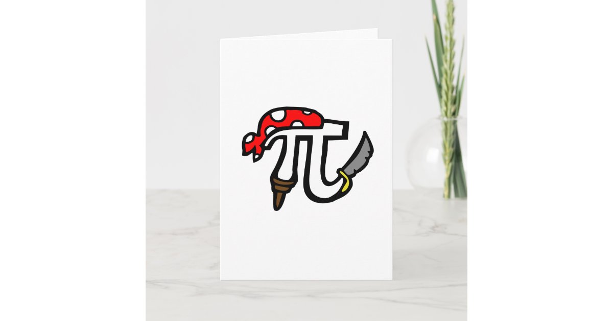PI Pirate Card | Zazzle