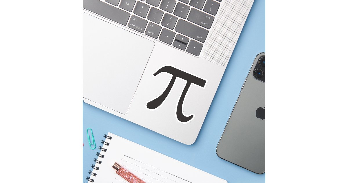 Pi Symbol Sticker | Zazzle