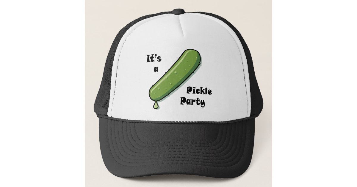 Pickle Party Trucker Hat | Zazzle