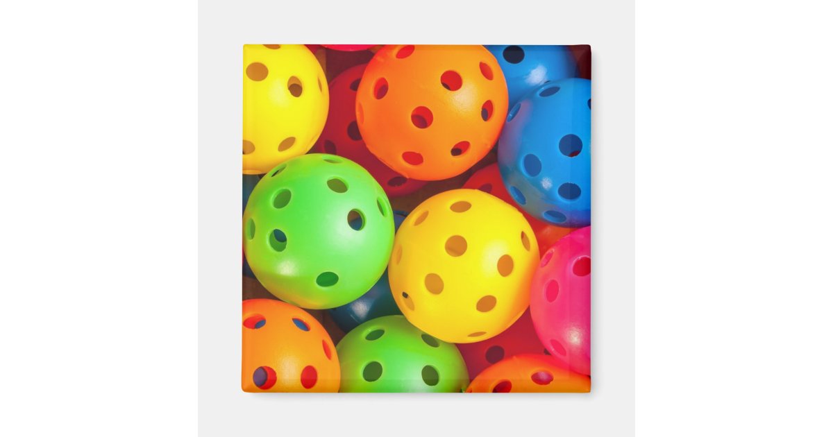 Pickleball Colourful Magnet | Zazzle