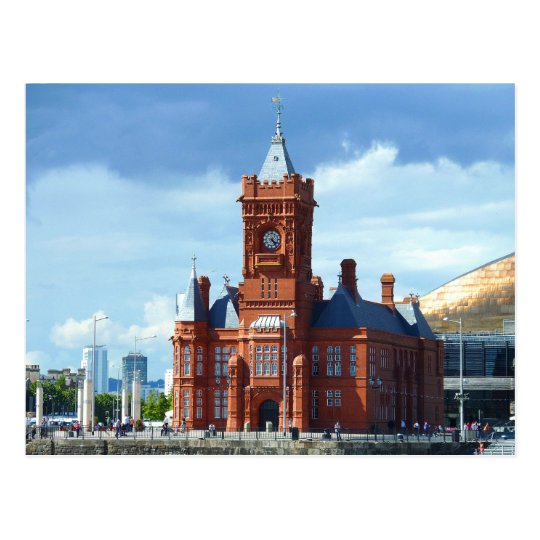 Pierhead Building, Cardiff, Wales, UK Postcard | Zazzle.co.uk