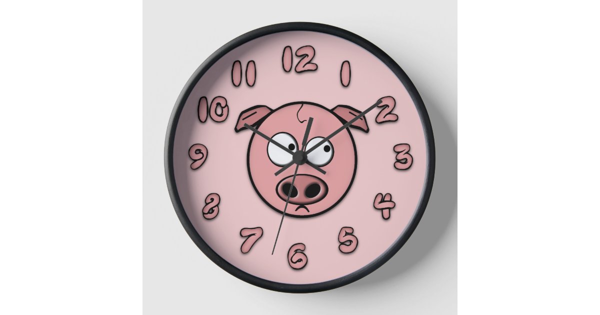 Pig Clock | Zazzle