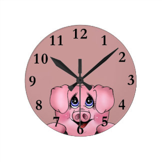 Pig Wall Clocks | Zazzle.co.uk