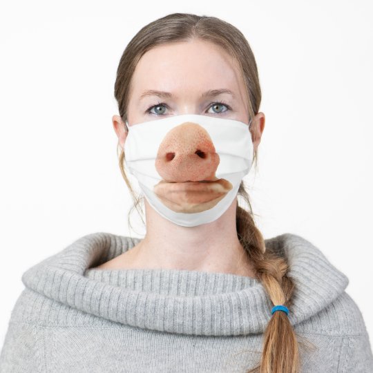 Pig nose cloth face mask | Zazzle.co.uk