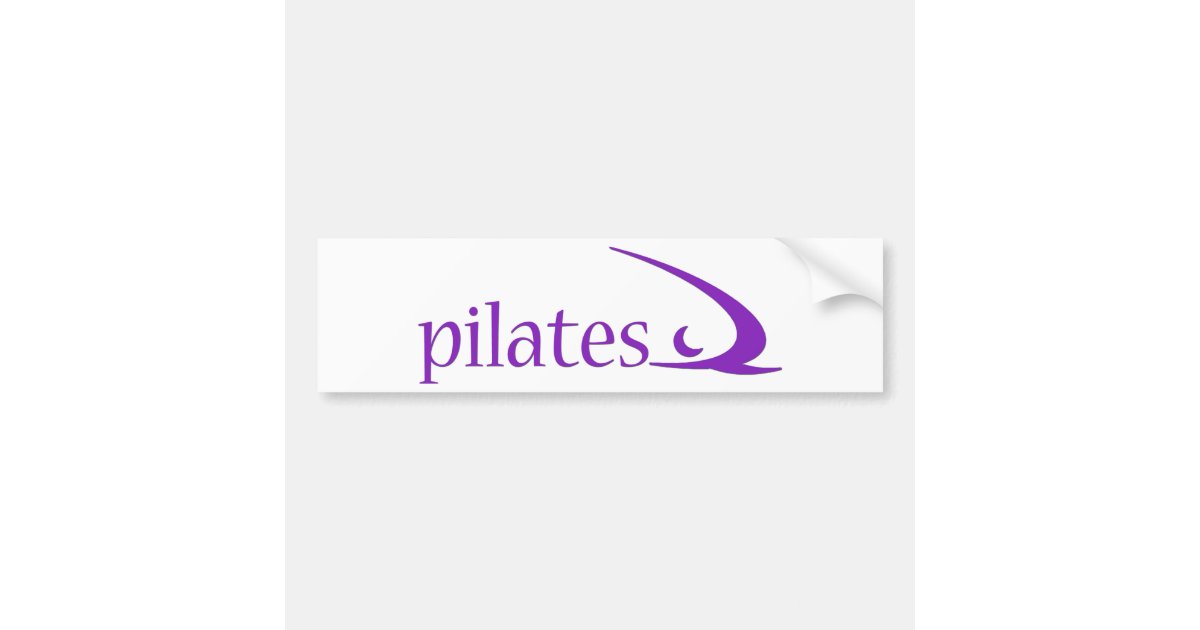 Pilates Design! Bumper Sticker | Zazzle