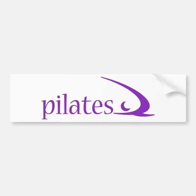 Pilates Design! Bumper Sticker | Zazzle